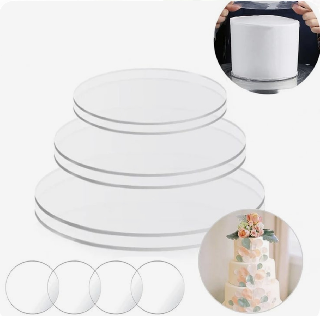 8” ACRYLIC DISC -without hole – Decorate It Kolkata