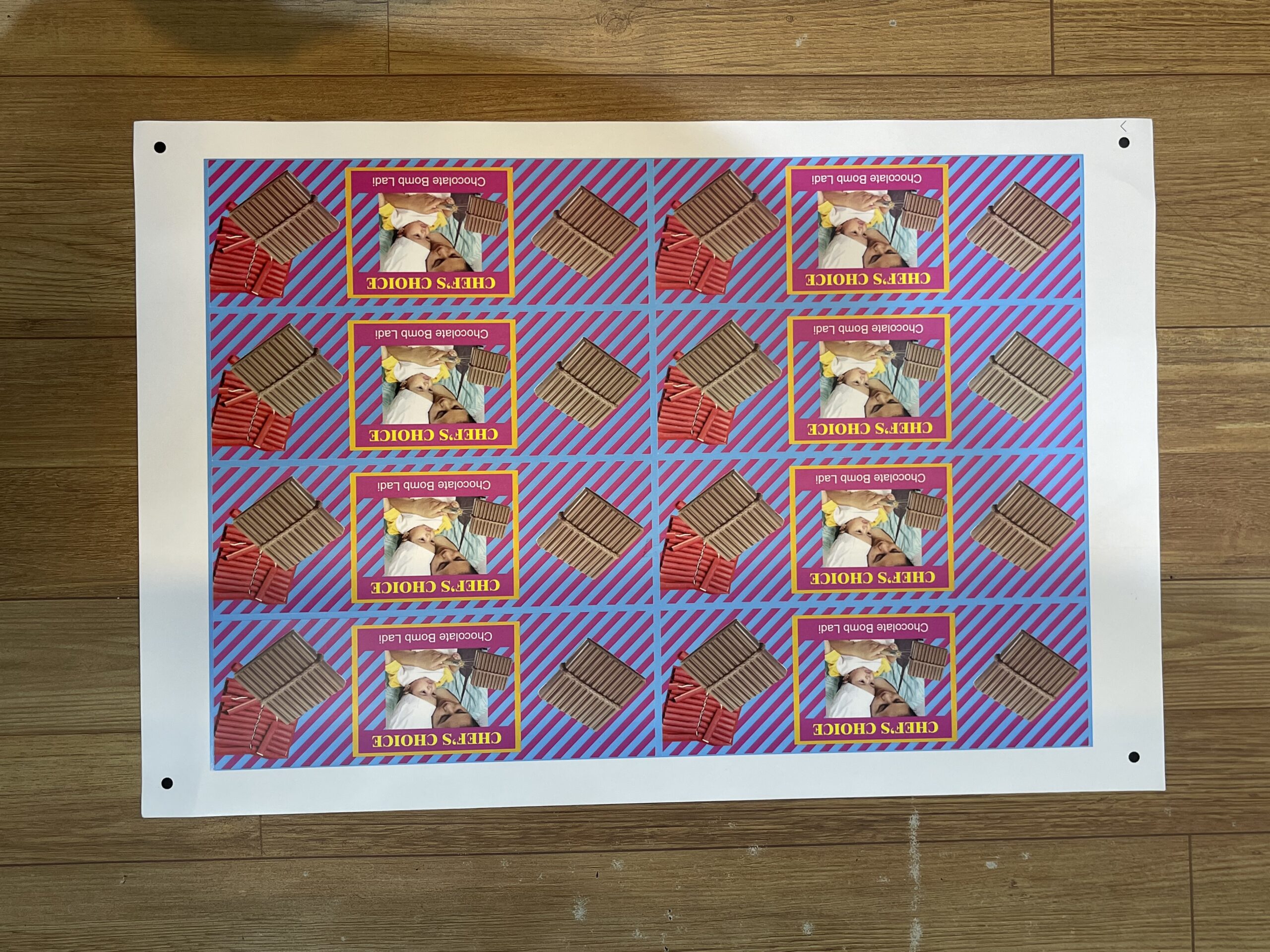 CHOCOLATE PATAKA STICKER (8pcs in a sheet) – Decorate It Kolkata